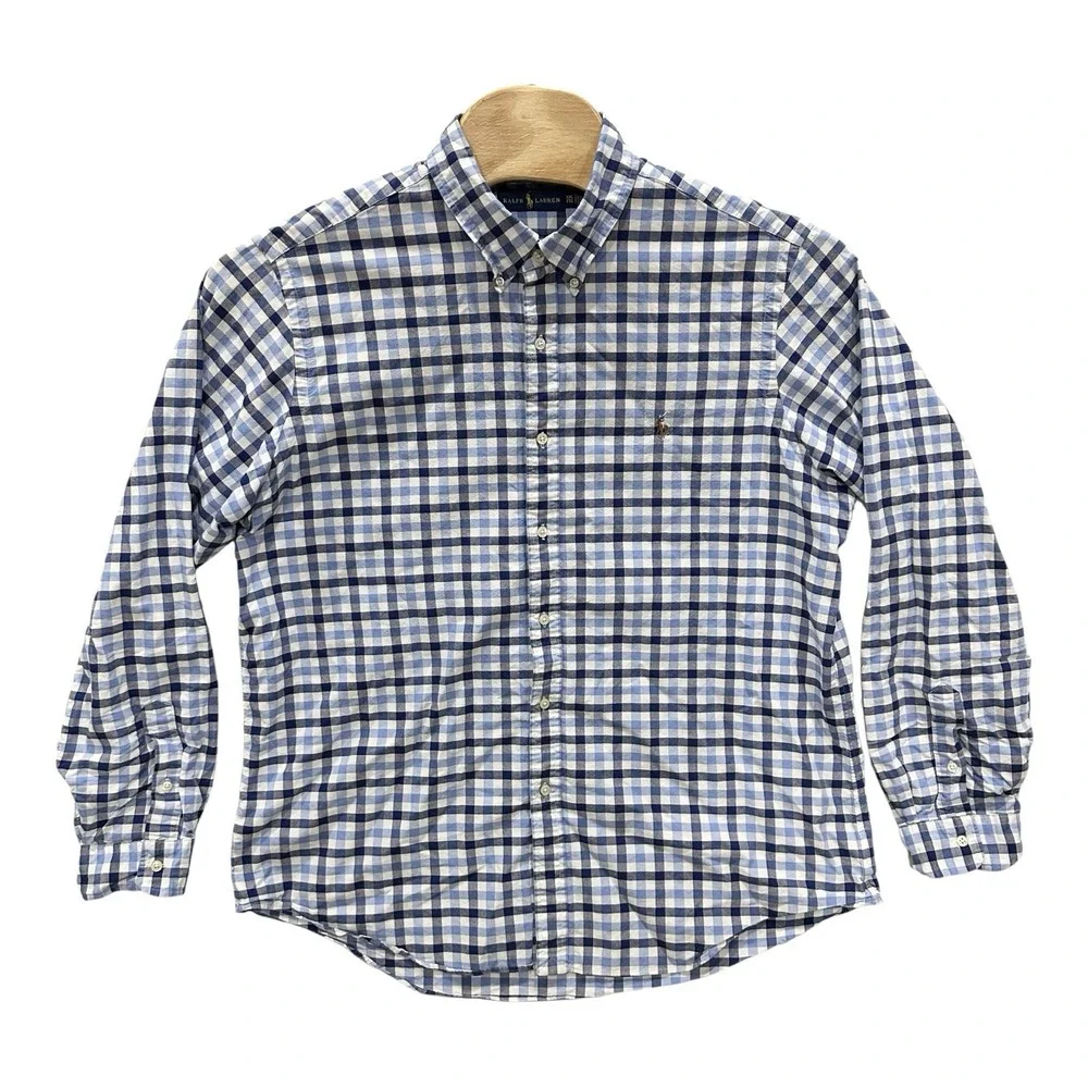 Polo Ralph Lauren | Shirts | Polo Ralph Lauren 2xl Blue Gingham Check ...